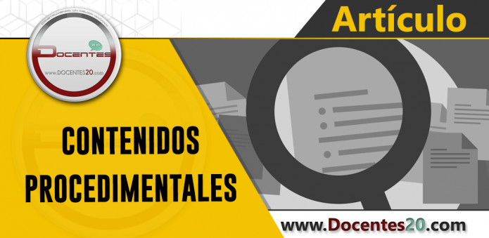 CONTENIDOS PROCEDIMENTALES | DOCENTES 2.0 - Docentes 2.0